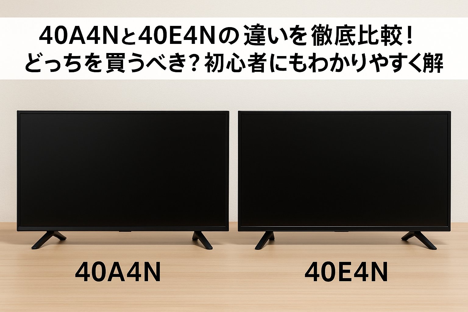40A4Nと40E4Nの違いを徹底比較！どっちを買うべき？初心者にもわかりやすく解説 - ふらっと日和